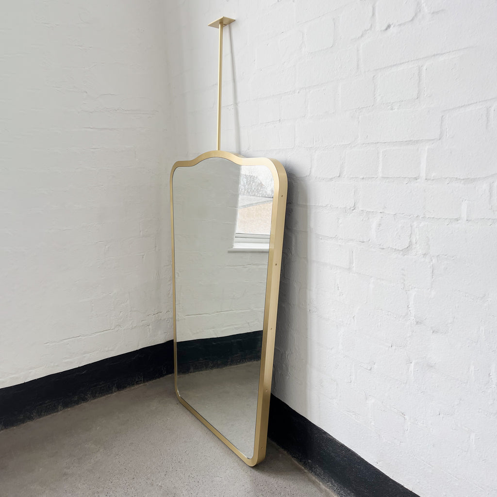 Mid Century Ceiling Hanging Suspended Mirror with Brass Frame – DYOM by ...