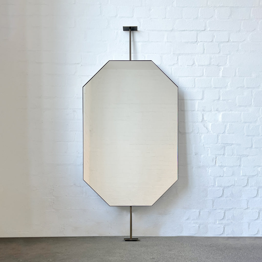 Octagonal Countertop to Ceiling Mirror with Bronze Patina Frame – DYOM ...