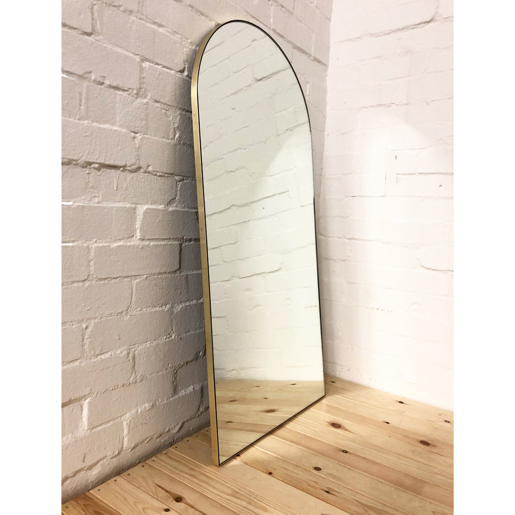Arcus Arched Modern Long Mirror Mirror, Brass Frame, Oversized ...