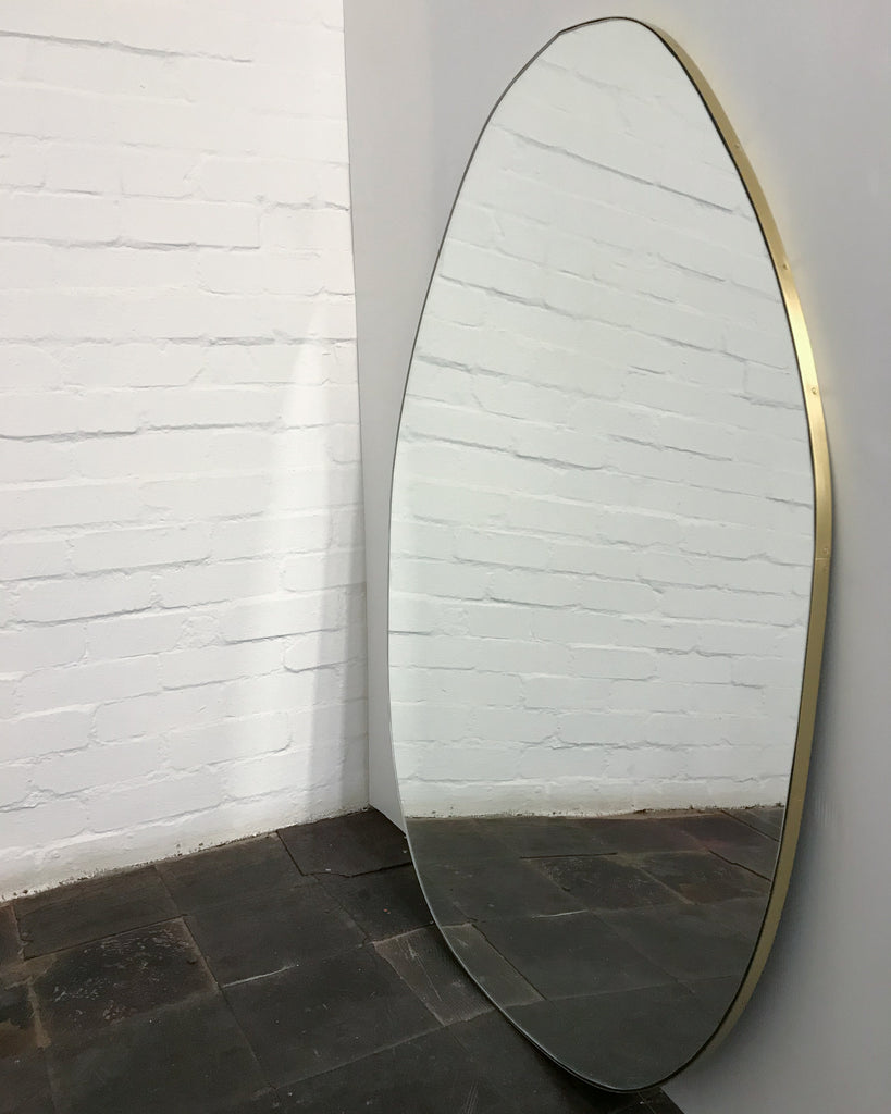 Nuva Organic Shaped Frameless Modern Mirror, Oversized – Alguacil & Perkoff