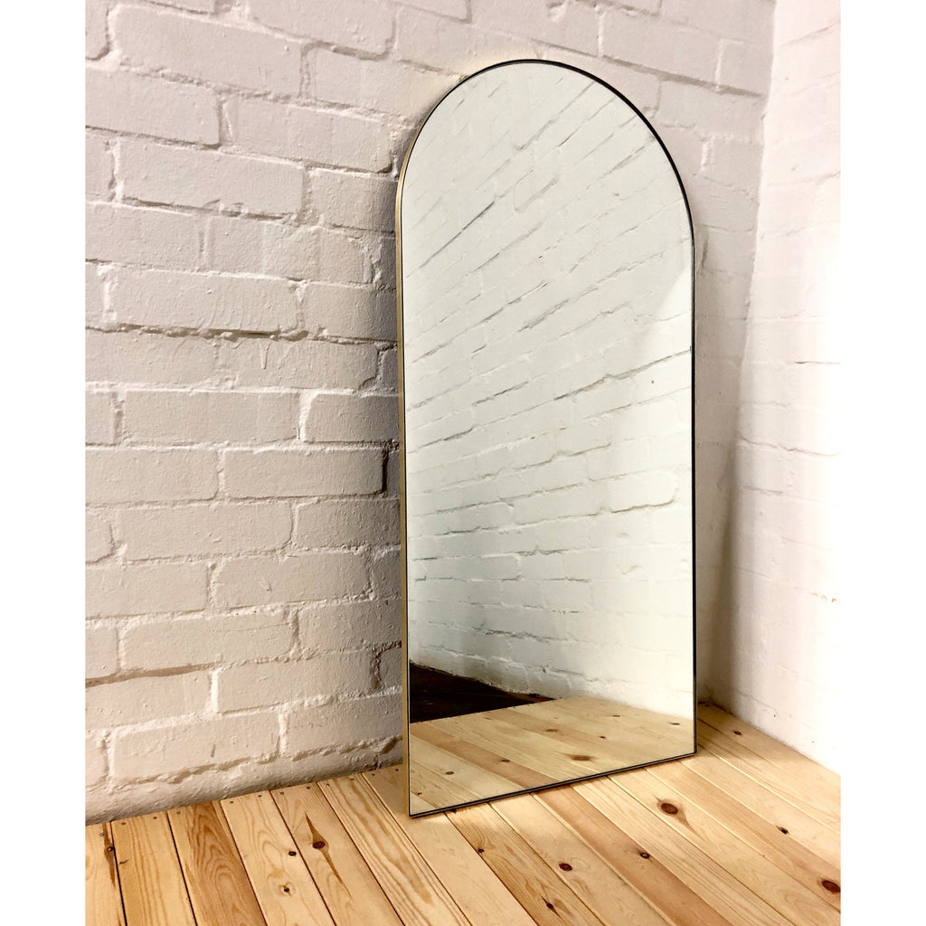 Arcus Arched Modern Long Mirror Mirror, Brass Frame, Oversized ...